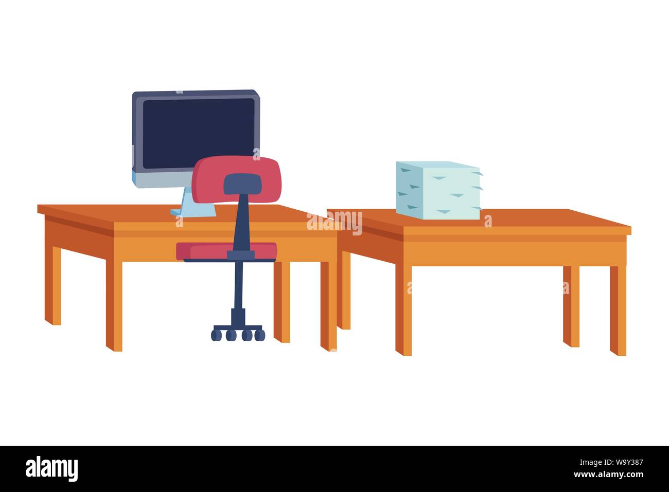 Office and workplace elements cartoons Stock Vector Image & Art - Alamy