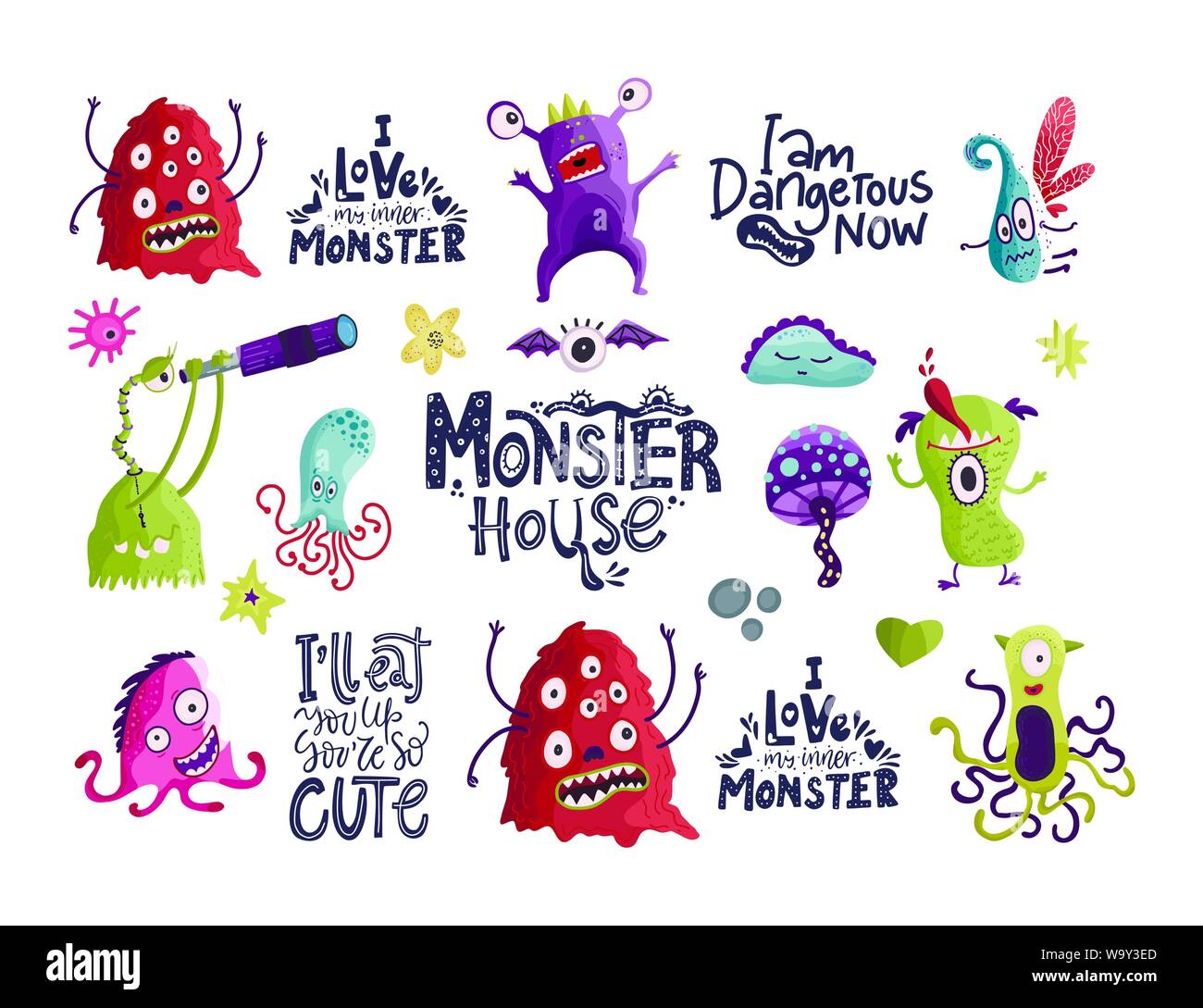 L monster Stock Vector Images - Alamy