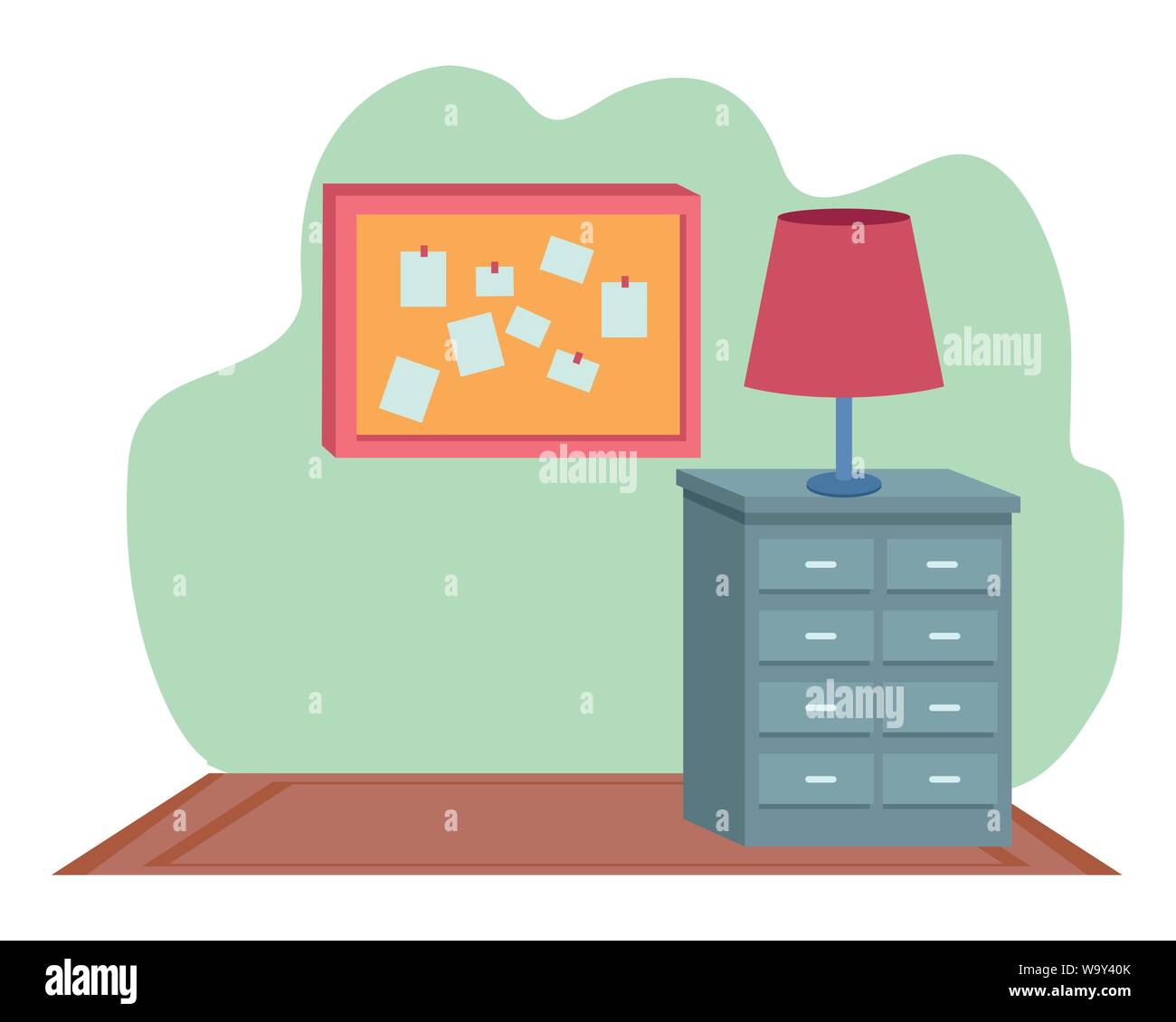 Office and workplace elements cartoons Stock Vector Image & Art - Alamy