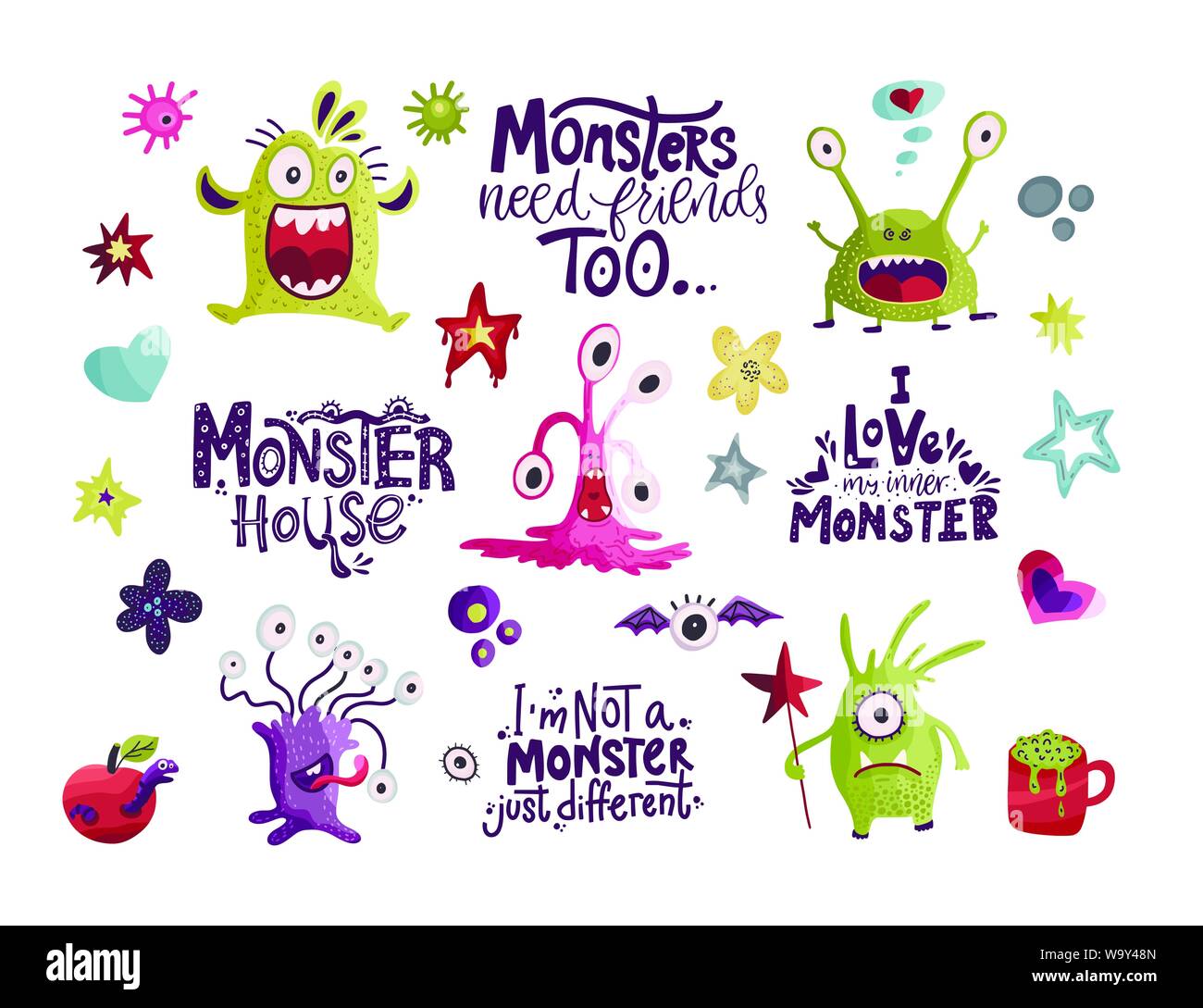 L monster Stock Vector Images - Alamy