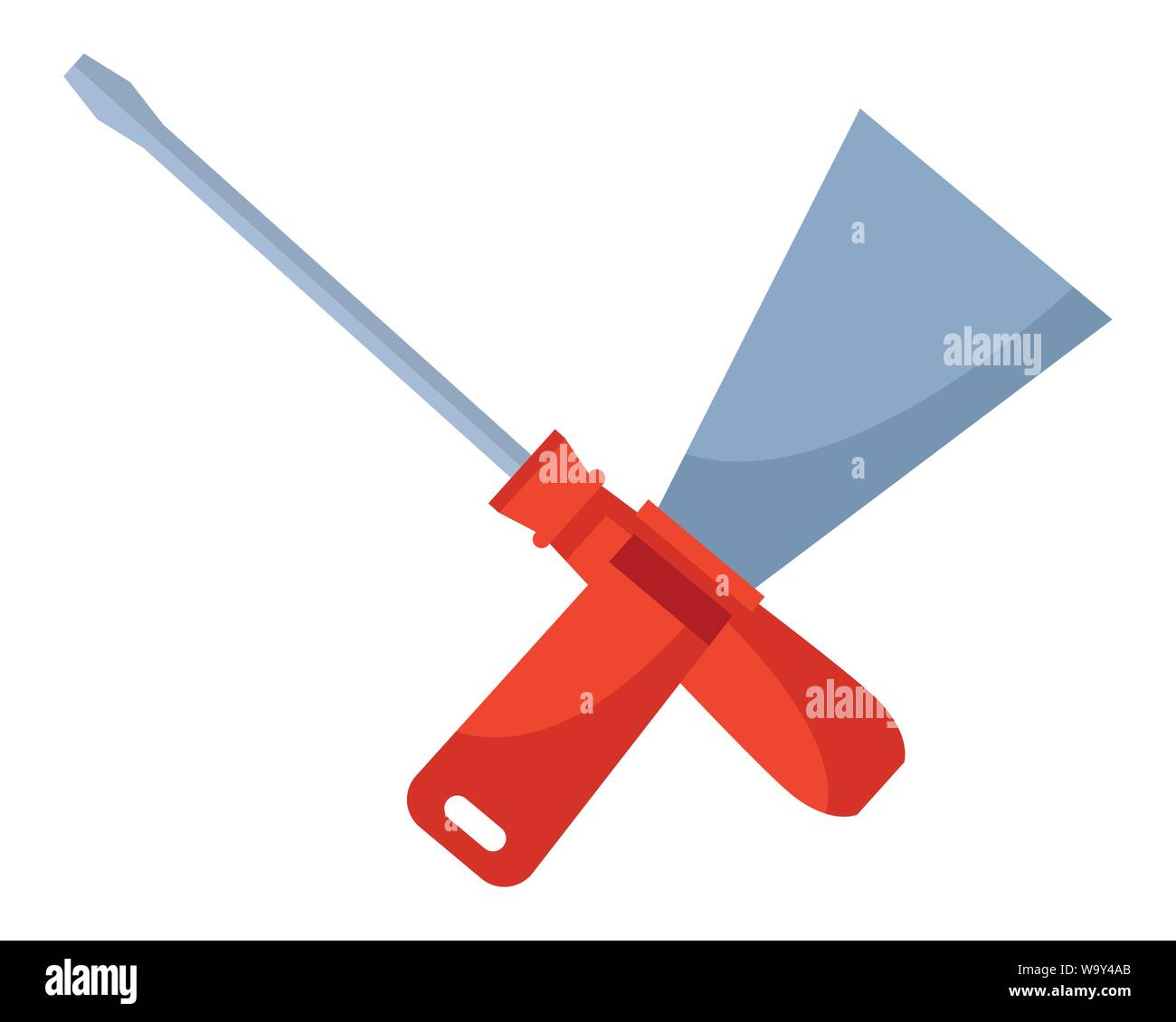 Construction tools crossed cartoon symbol Stock Vector Image & Art - Alamy