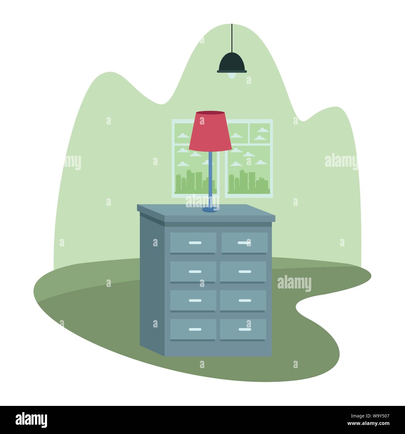 Office and workplace elements cartoons Stock Vector Image & Art - Alamy