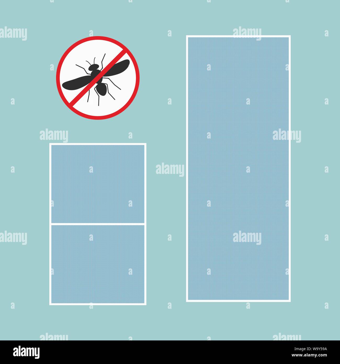 Mosquito net illustration Stock Vector Images - Alamy