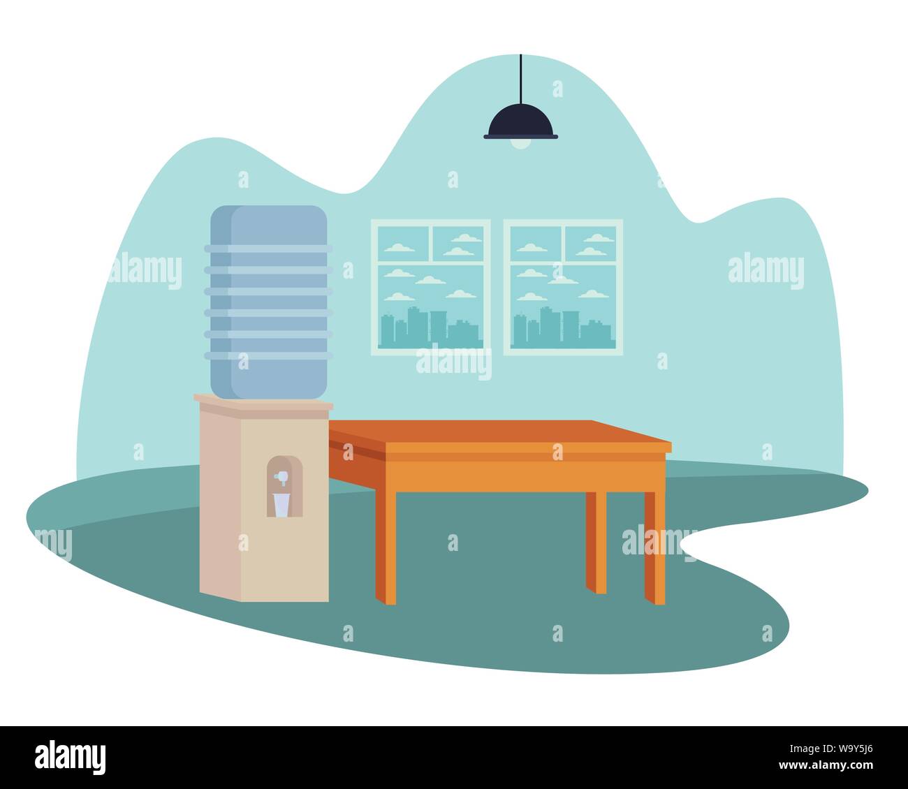 Office and workplace elements cartoons Stock Vector Image & Art - Alamy