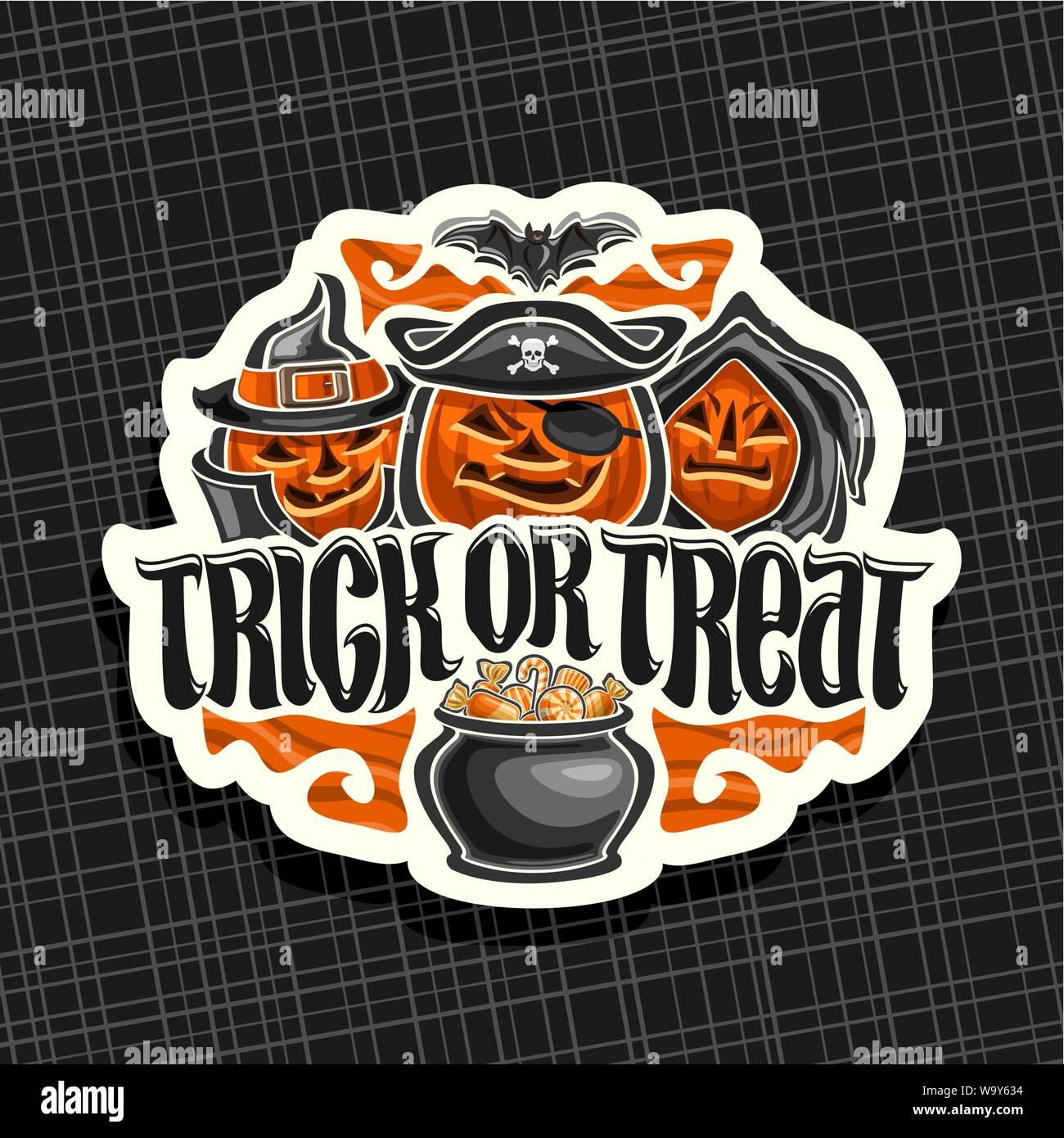 Vector logo for Halloween Stock Vector Image & Art - Alamy