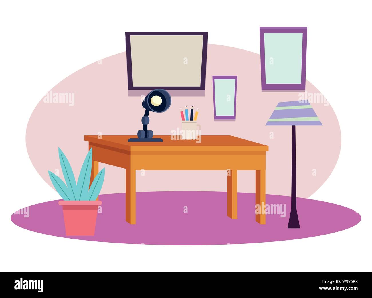 Office and workplace elements cartoons Stock Vector Image & Art - Alamy