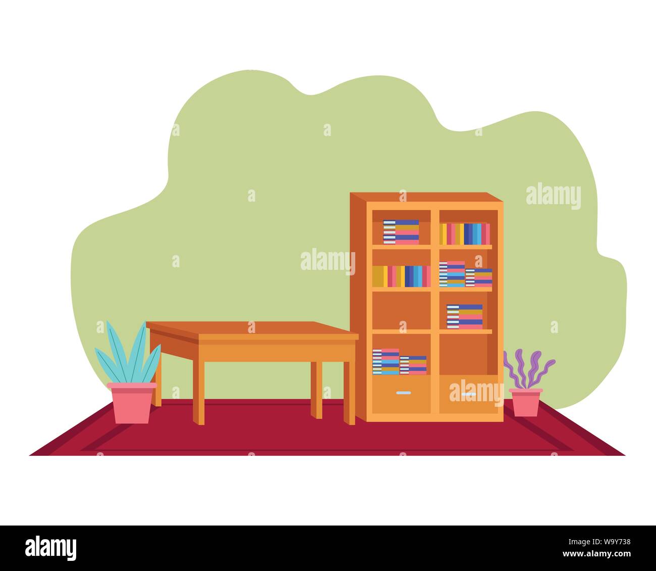 Office and workplace elements cartoons Stock Vector Image & Art - Alamy