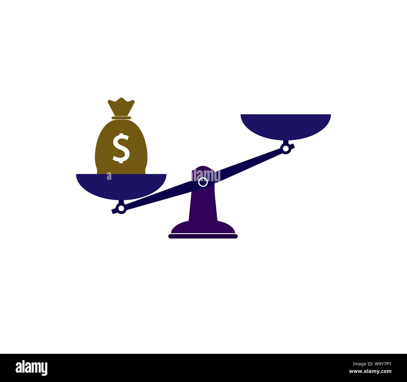 Vector illustration, flat design Dollar scale Stock Vector Image & Art ...