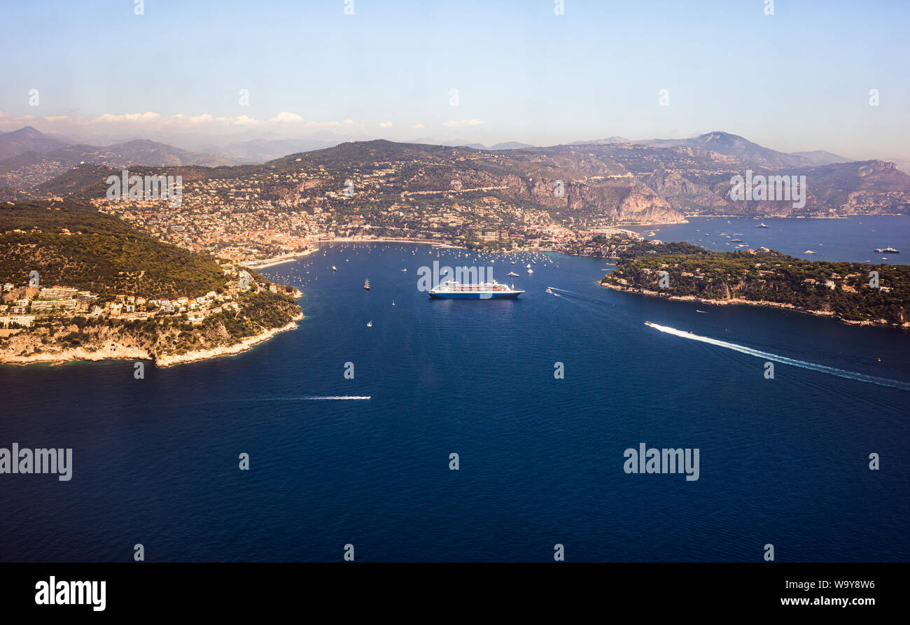view from above french riviera Stock Photo - Alamy