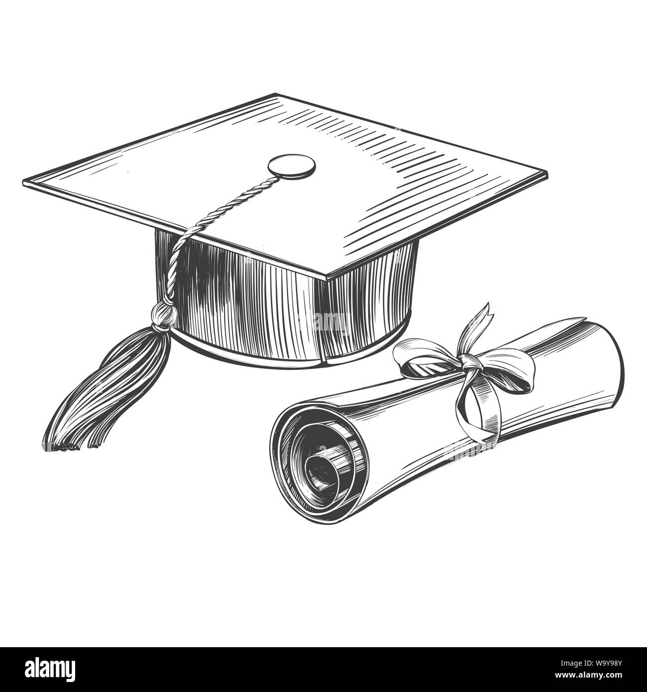 Graduation cap and diploma hi-res stock photography and images - Alamy