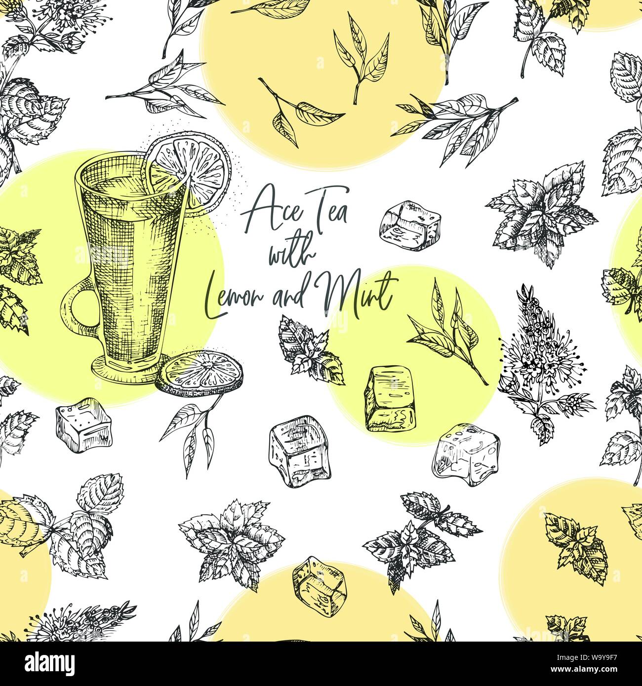 Green mint ice cube Stock Vector Images - Alamy