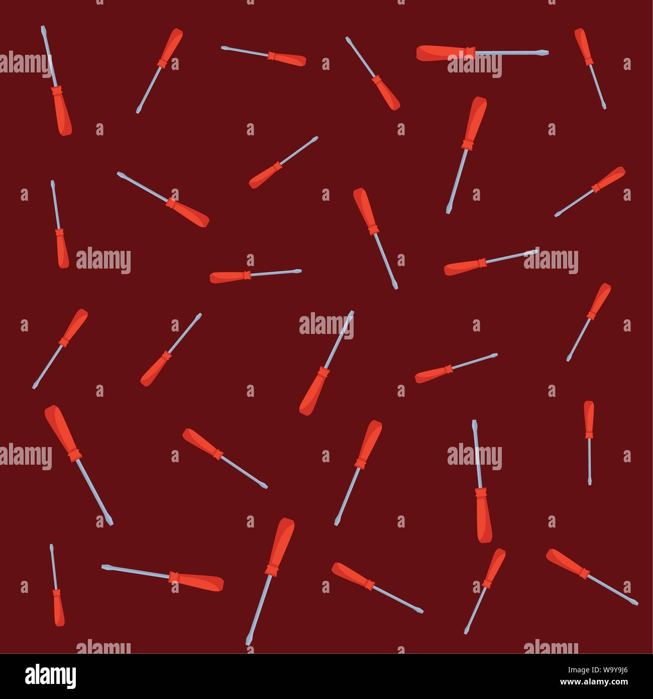 Screwdriver construction tools background pattern Stock Vector Image ...