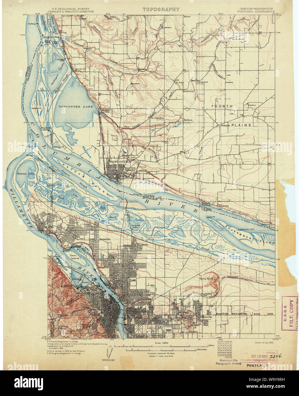 Map oregon usgs portland hi-res stock photography and images - Alamy