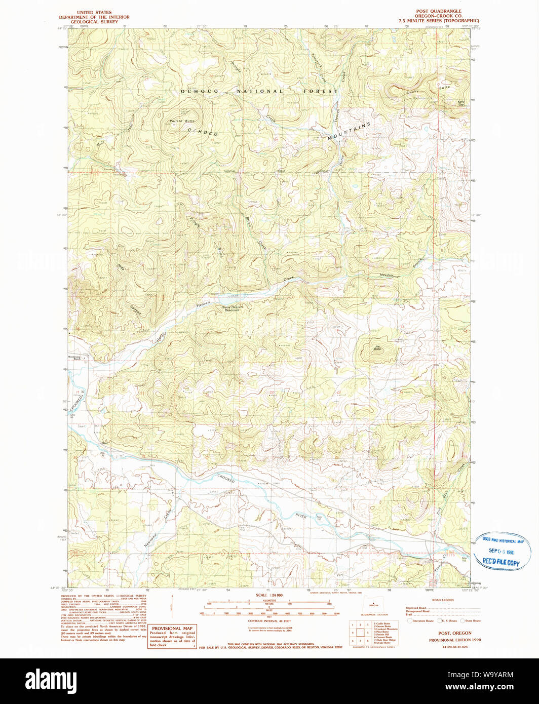 Post oregon map hi-res stock photography and images - Alamy