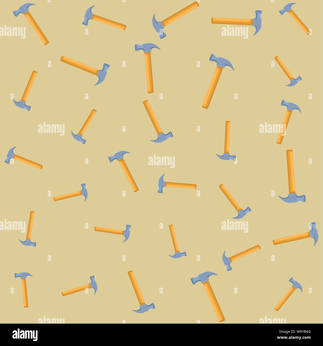 Hammer construction tools background pattern Stock Vector Image & Art ...