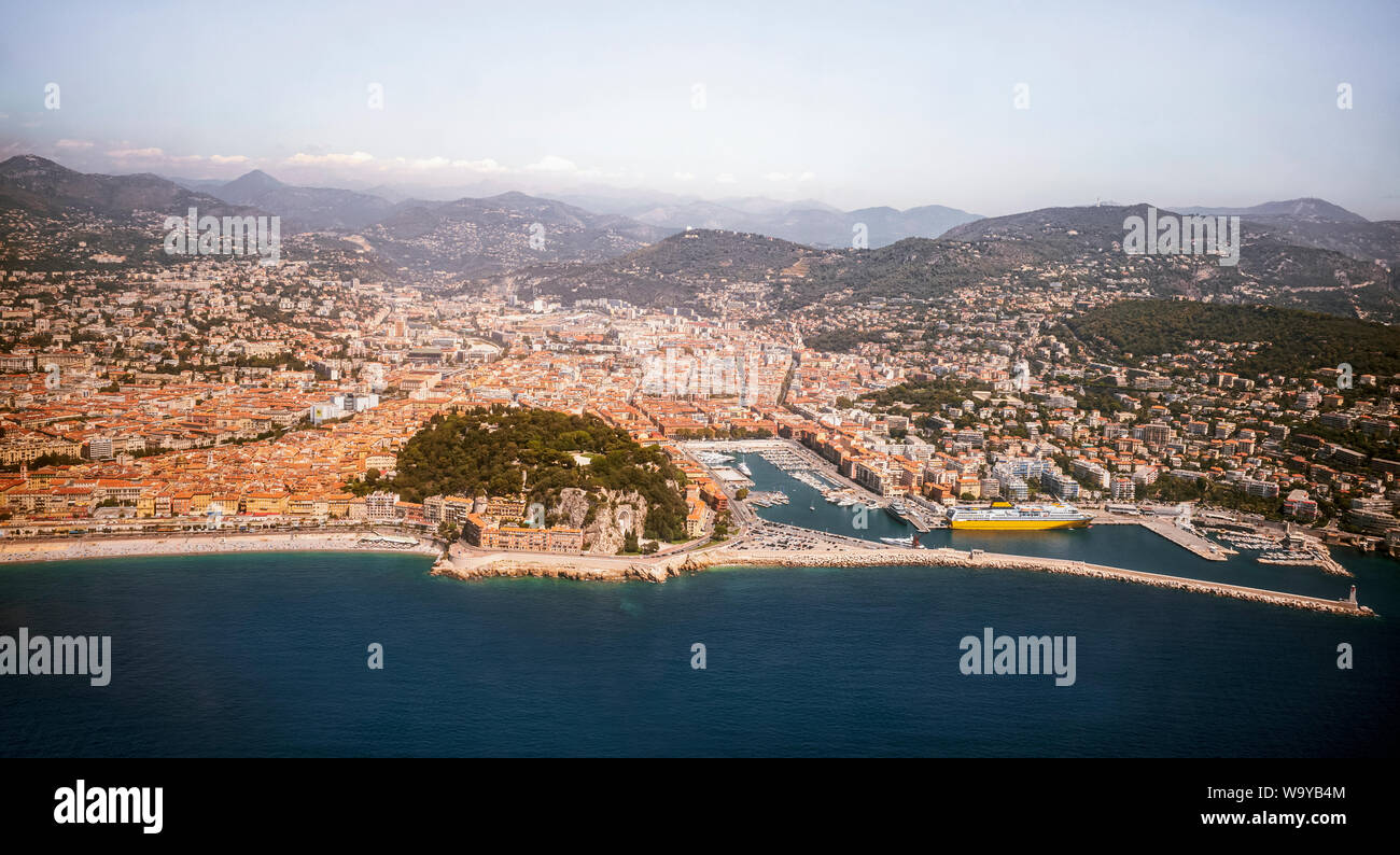view from above french riviera Stock Photo - Alamy