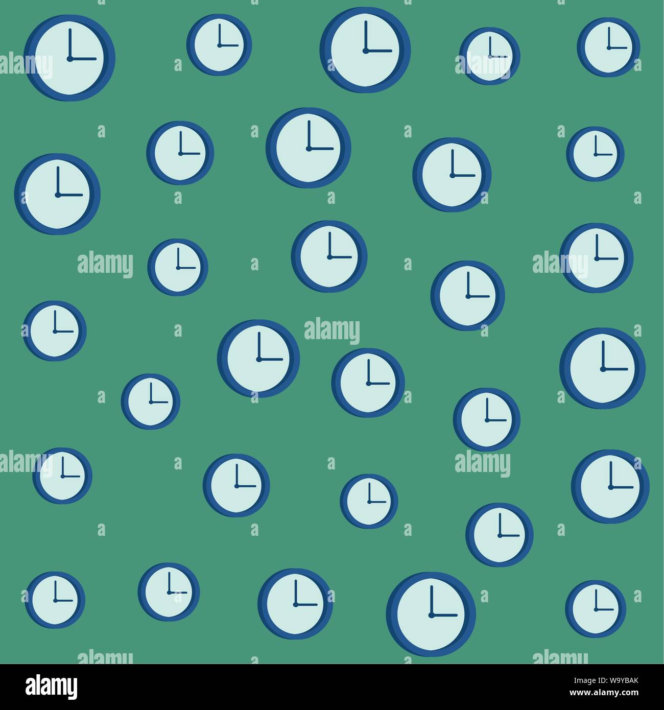 Clock office pattern background Stock Vector Image & Art - Alamy