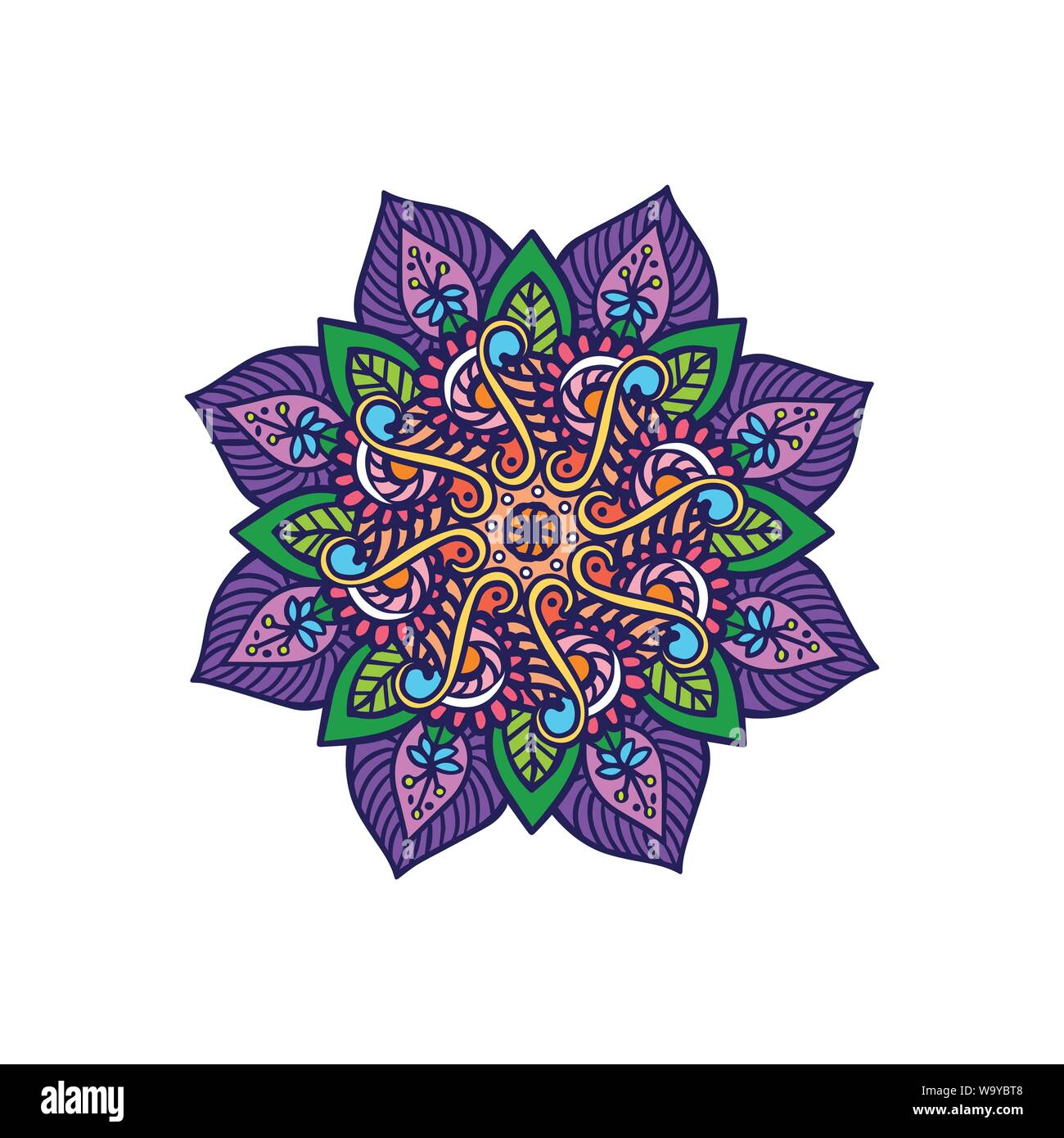 Craft mandala vector vectors hi-res stock photography and images - Alamy