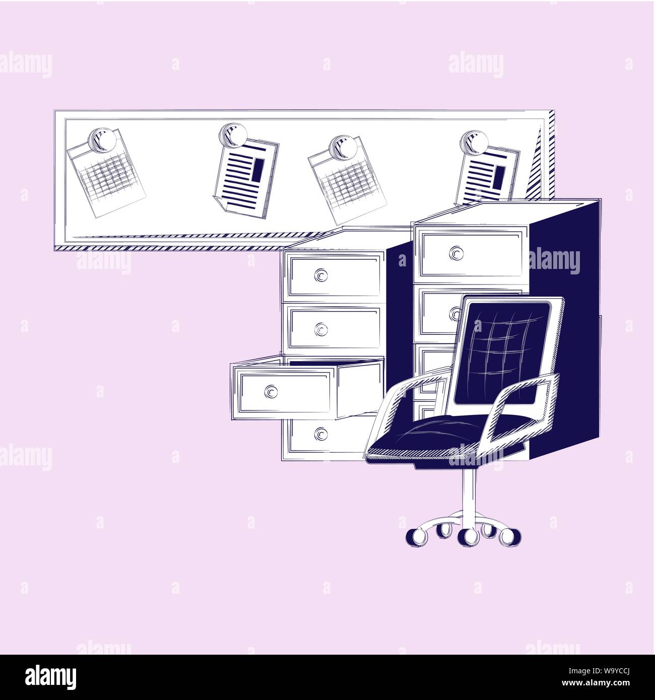 Cabinet notes Stock Vector Images - Alamy