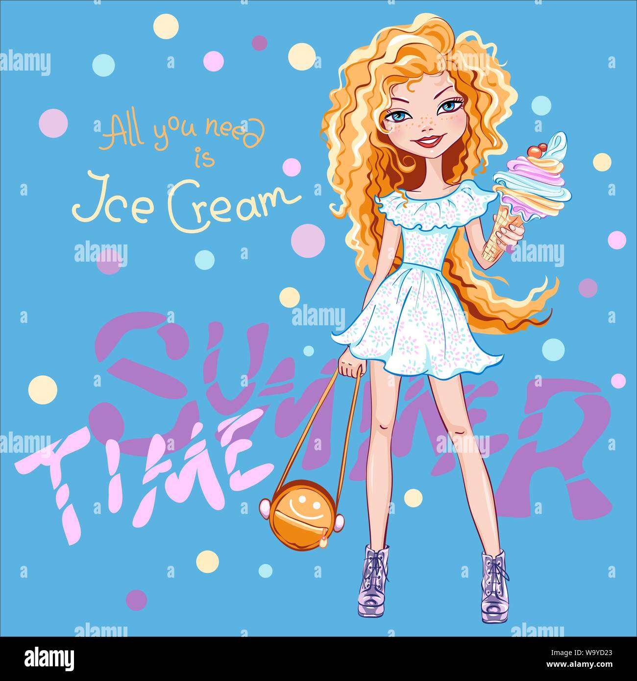 Cute Fashionable Girls Stock Vector Image And Art Alamy