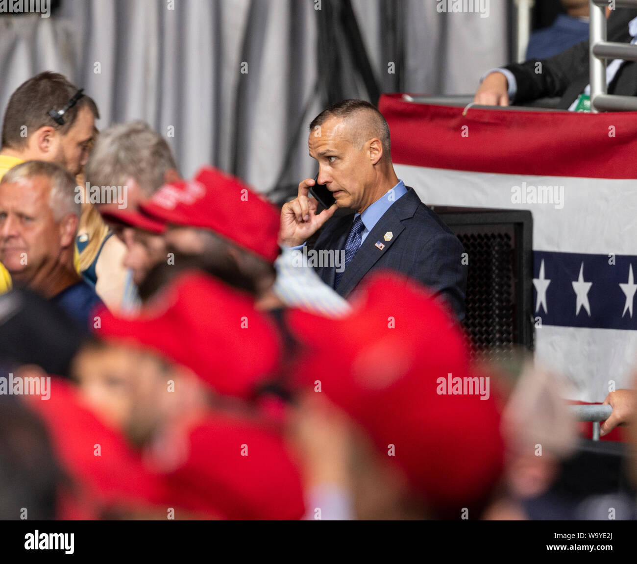 Manchester, NH - August 15, 2019: Former campaign manager of President ...