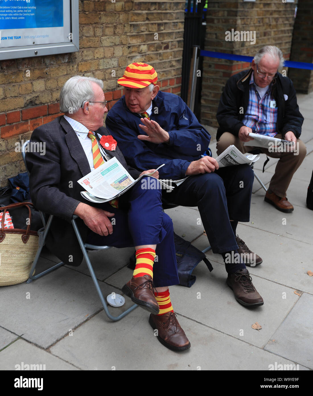 MCC members queue to get into the ground before day three of the Ashes ...