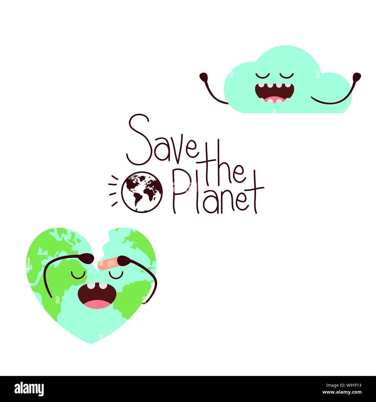 save the planet label icon Stock Vector Image & Art - Alamy