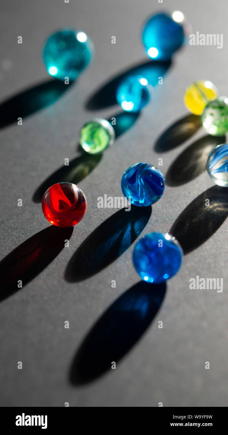 Coloured glass marbles hi-res stock photography and images - Alamy