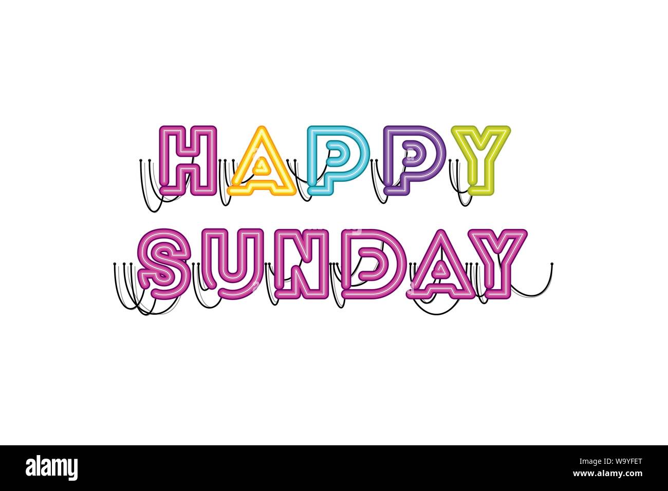 Sunday letters Stock Vector Images - Alamy