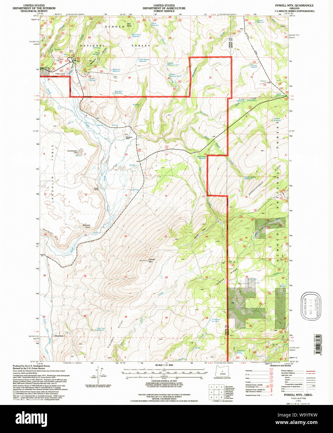 Powell mtn hi-res stock photography and images - Alamy