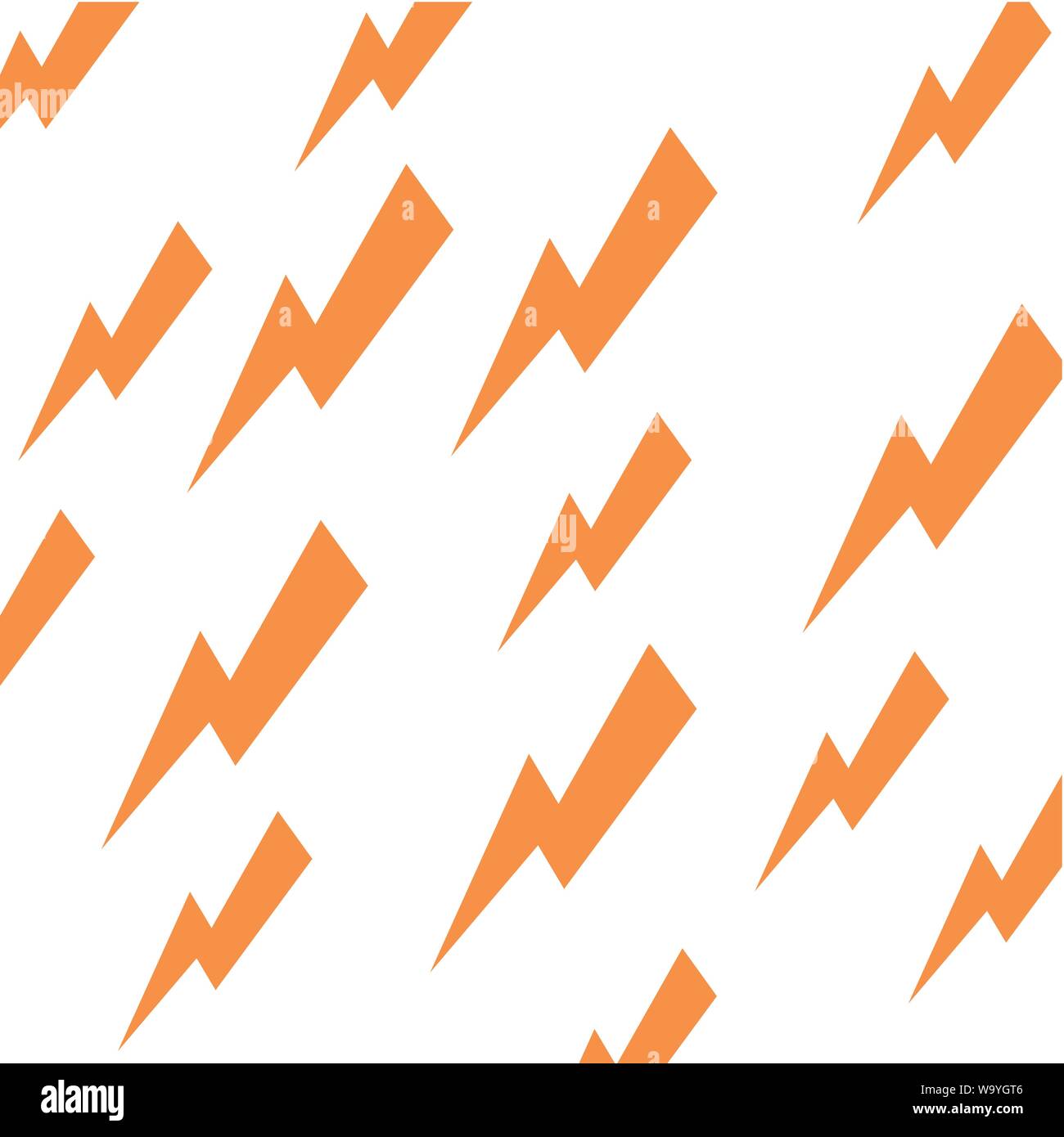 pattern of thunder golden isolated icon vector illustration Stock ...