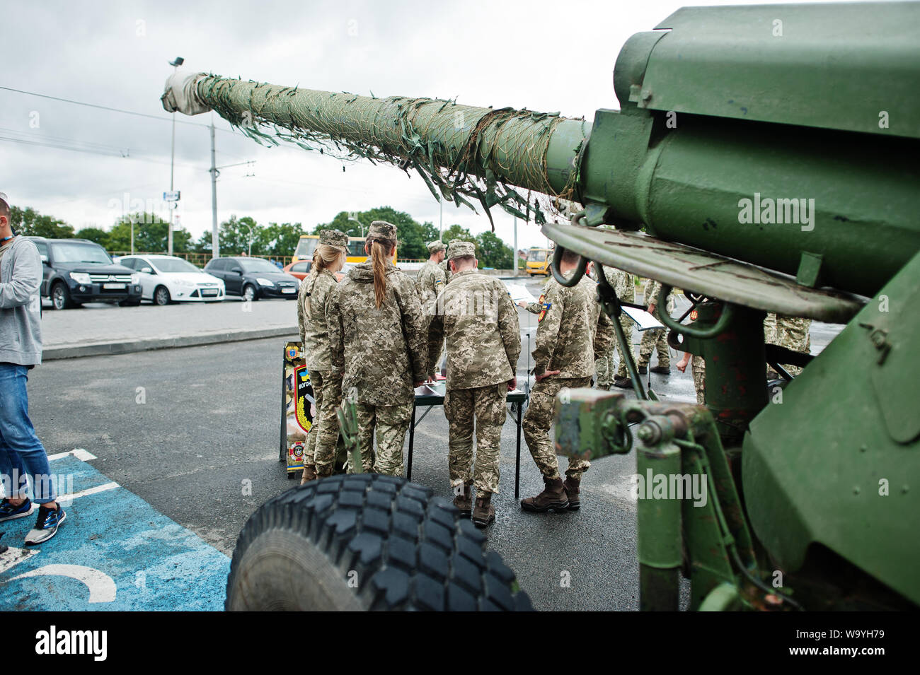 Tarnopol, Ukraine - August 08, 2019: Armed Forces of Ukraine Stock ...