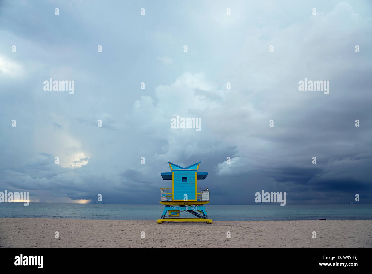 Miami Beach Lifeguard Tower Stock Photo - Alamy