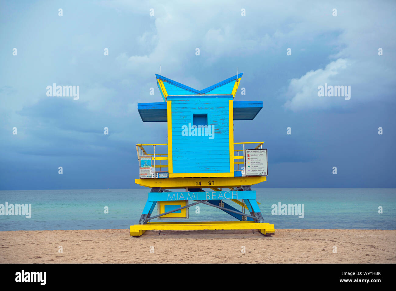 Miami Beach Lifeguard Tower Stock Photo - Alamy