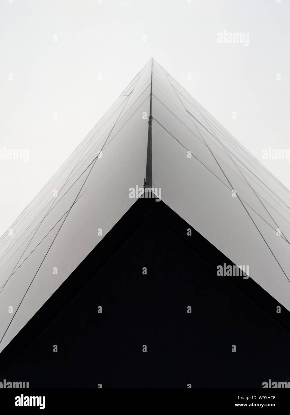 COPENHAGEN, DENMARK - Feb 18, 2019: Picture was taken from looking up ...