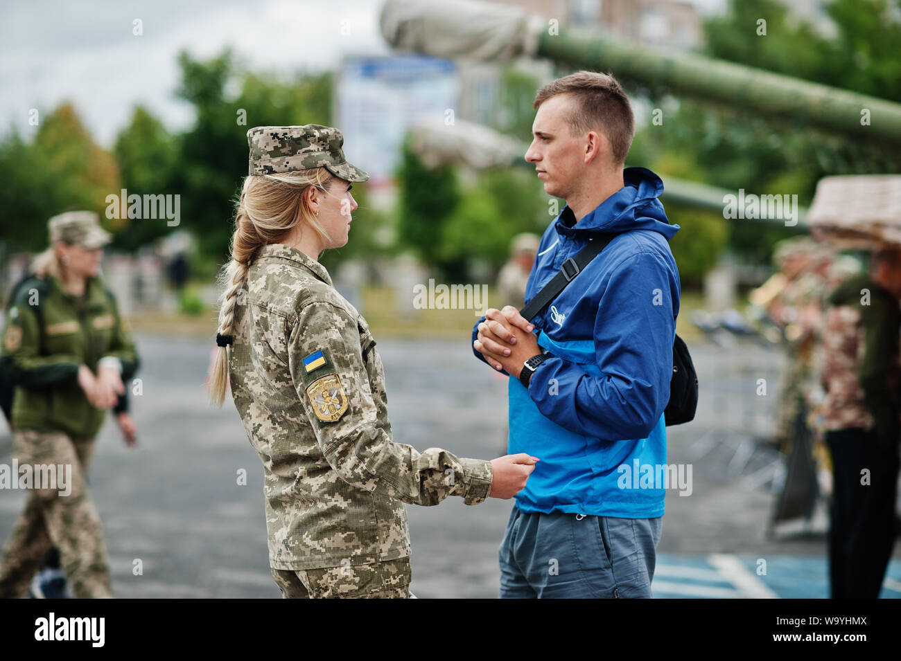 Tarnopol, Ukraine - August 08, 2019: Armed Forces of Ukraine Stock ...
