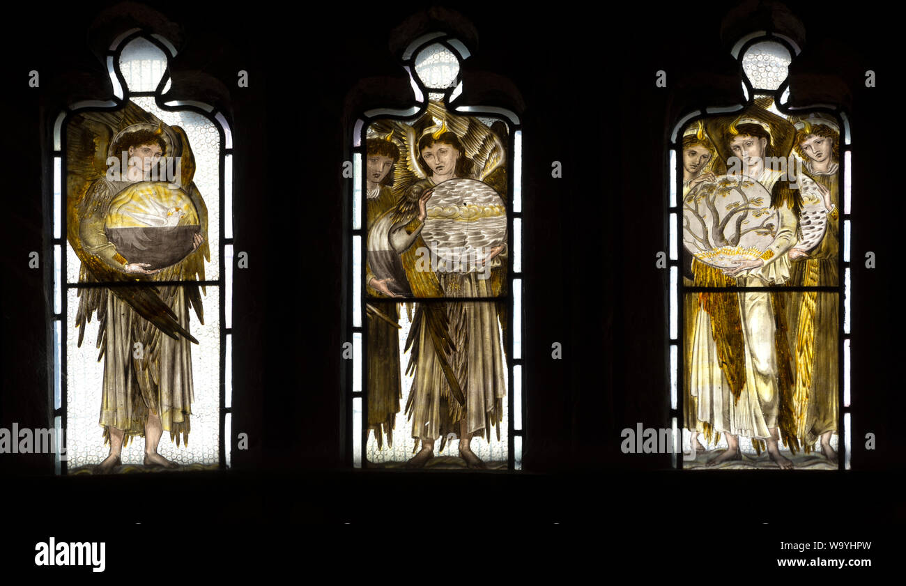 Six Days of Creation stained glass by Edward Burne-Jones, All Saints ...