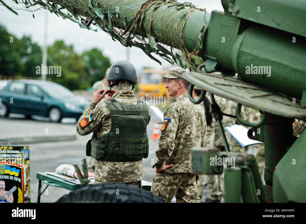 Tarnopol, Ukraine - August 08, 2019: Armed Forces of Ukraine Stock ...