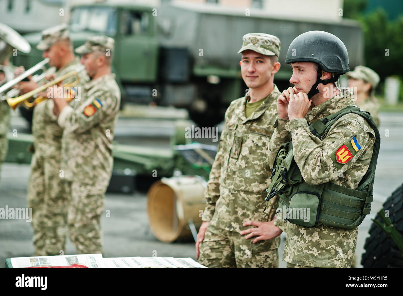 Tarnopol, Ukraine - August 08, 2019: Armed Forces of Ukraine Stock ...