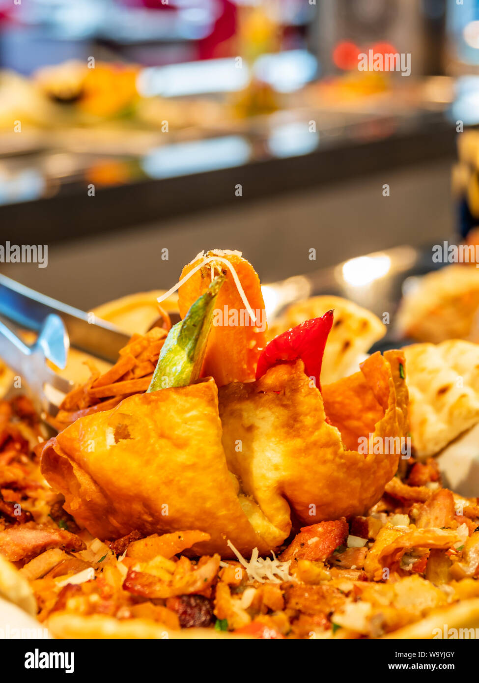 Food at the all inclusive hotel buffet Stock Photo - Alamy