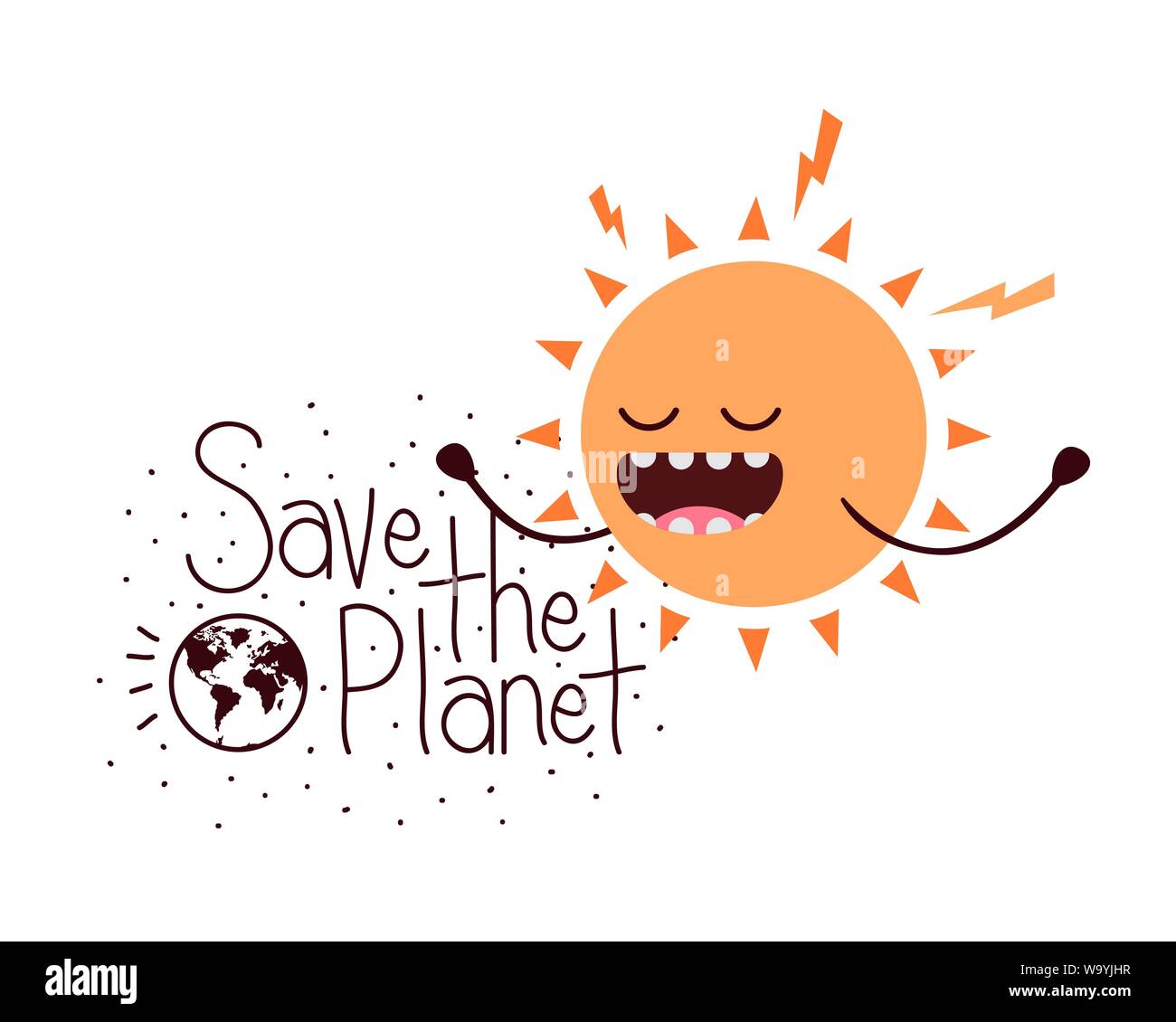 save the planet label icon Stock Vector Image & Art - Alamy