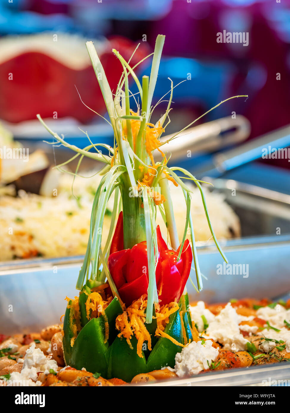 Food at the all inclusive hotel buffet Stock Photo - Alamy
