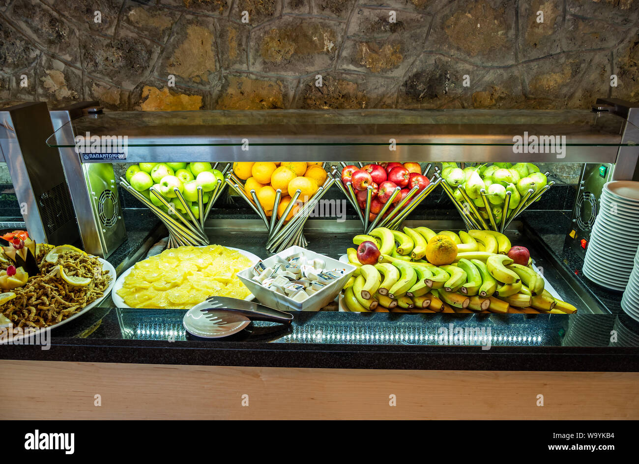 Food at the all inclusive hotel buffet Stock Photo - Alamy