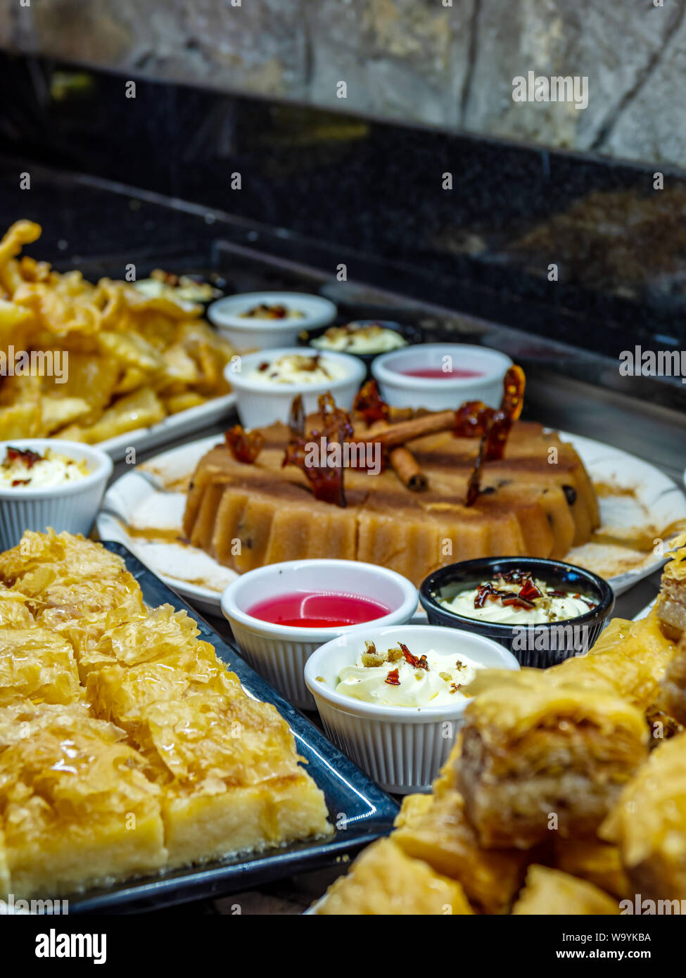 Food at the all inclusive hotel buffet Stock Photo - Alamy