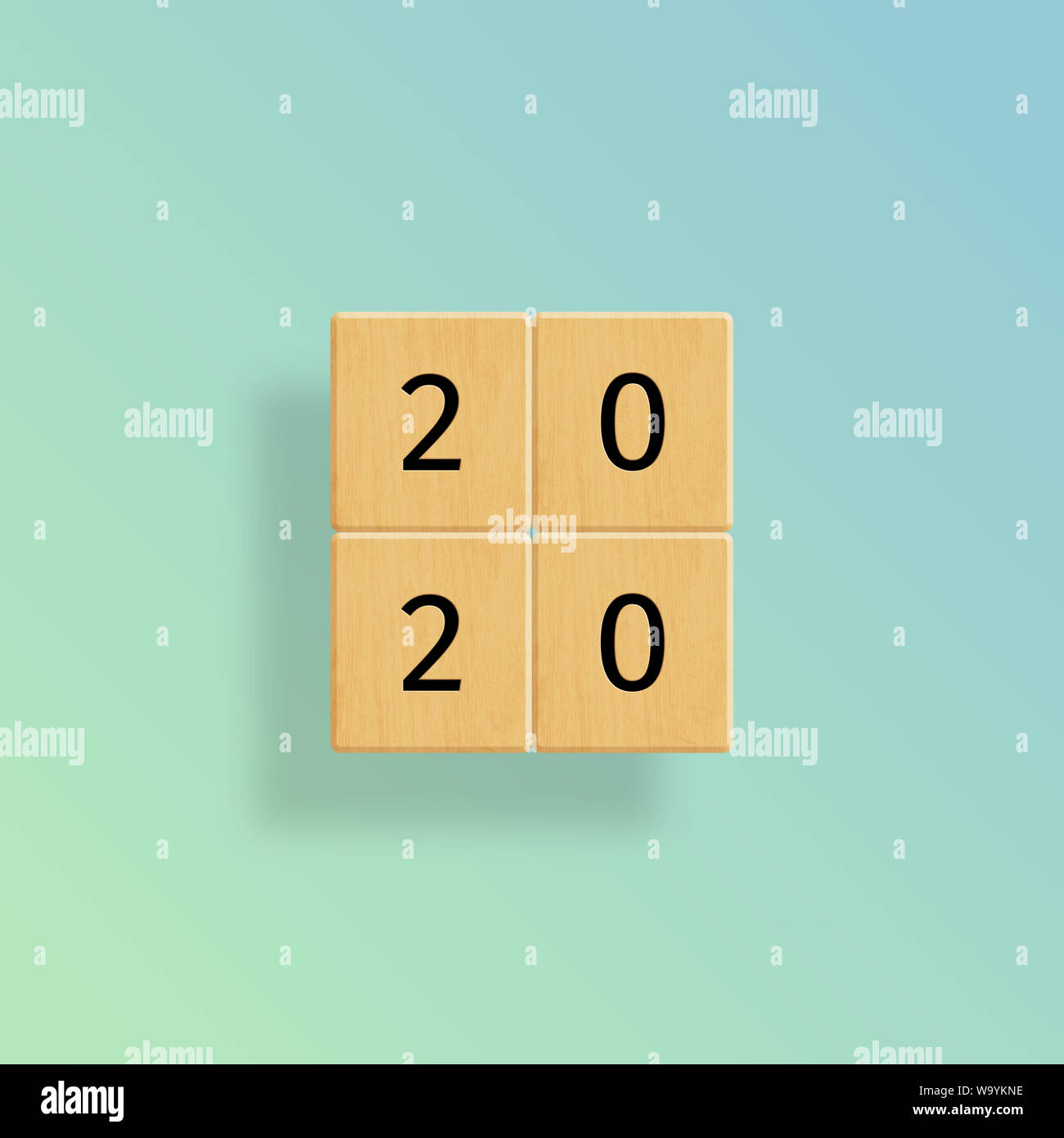 Wood tiles with numbers hi-res stock photography and images - Alamy