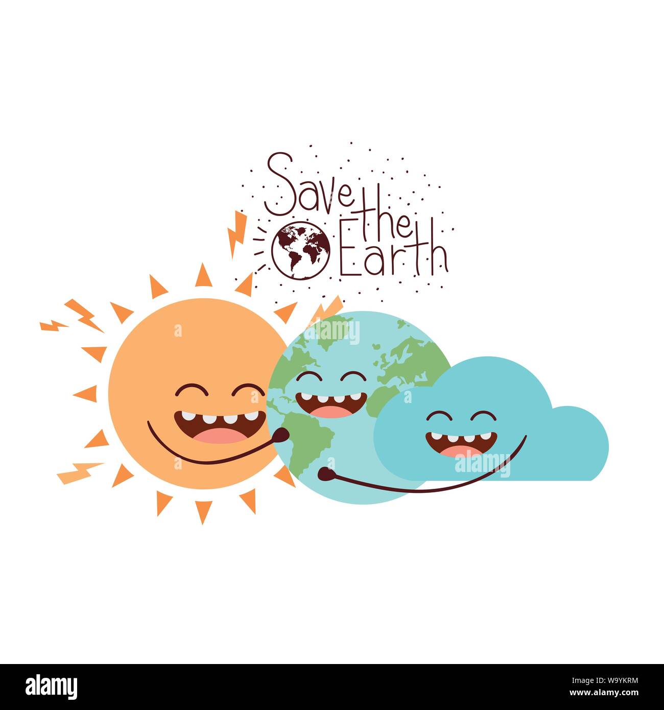 save the earth label icon Stock Vector Image & Art - Alamy