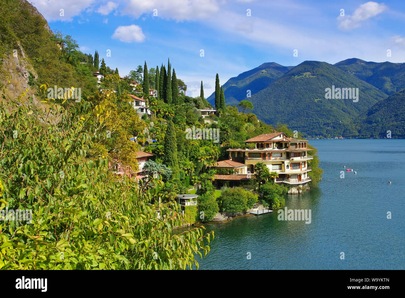 Valsolda small village on Lake Lugano, Italy Stock Photo - Alamy