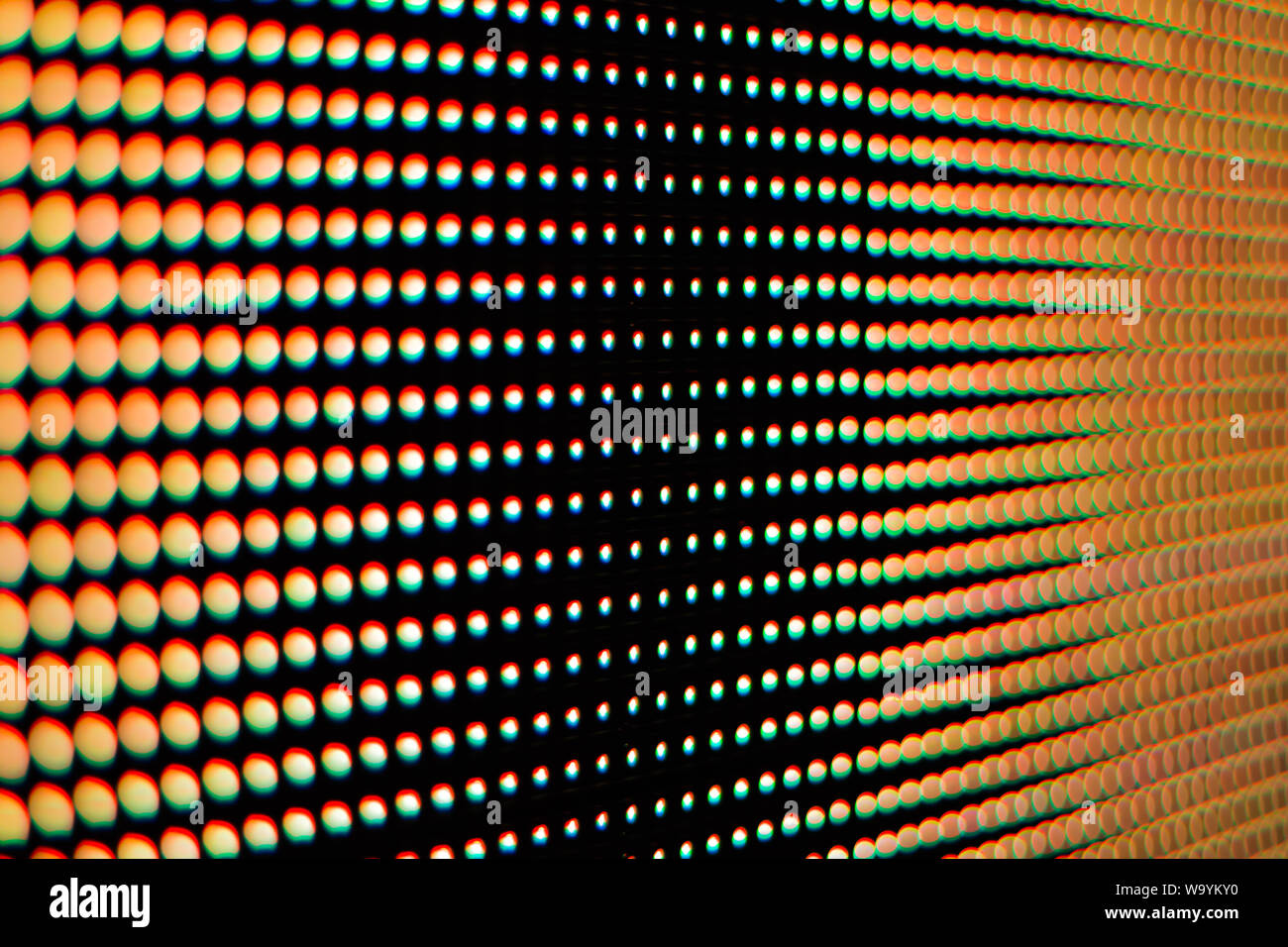 Color of the light from the screen LED light at the opening Stock Photo ...