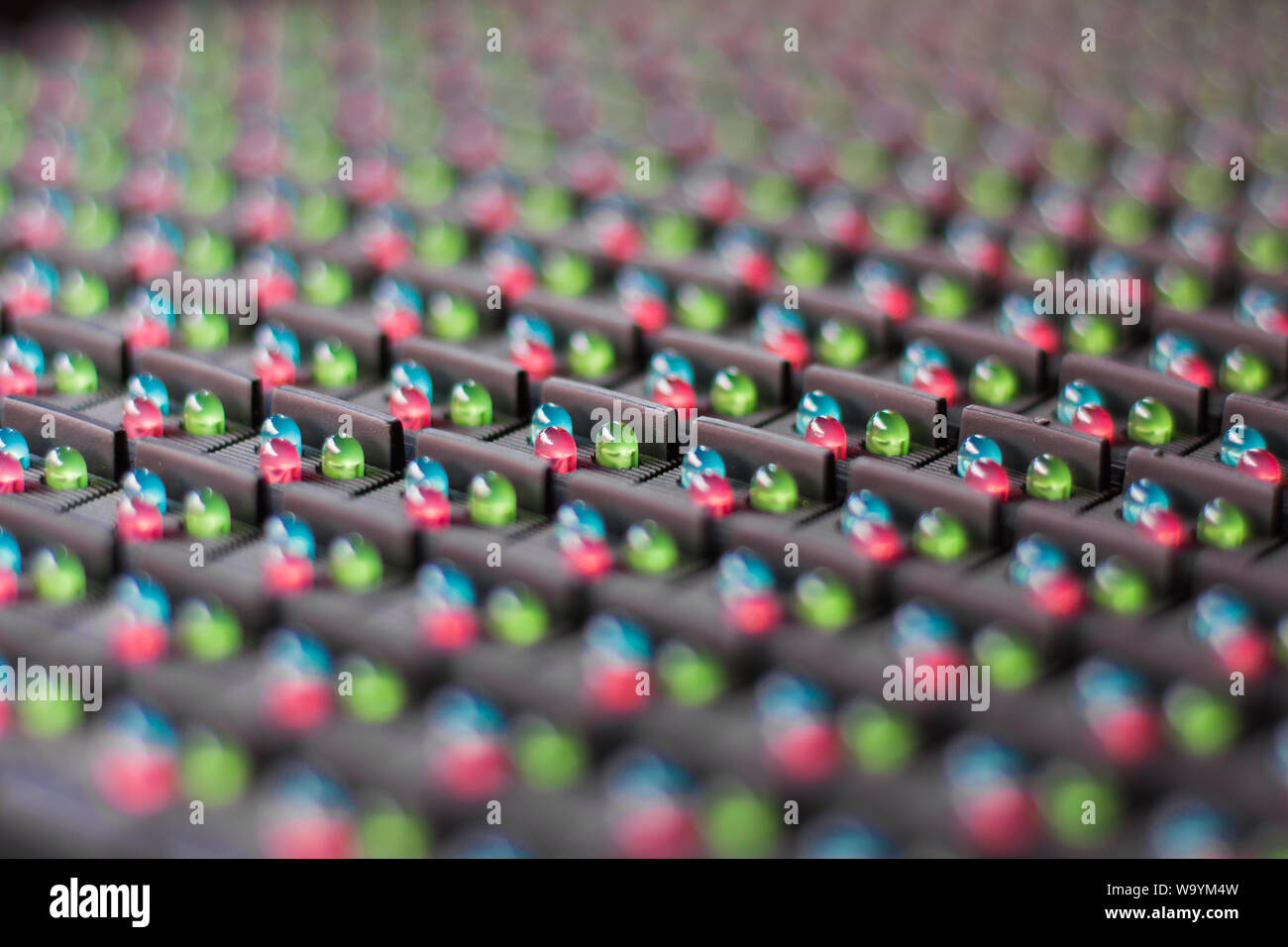 LED lamps in electronics. Background LED screen. Pattern LED screen ...