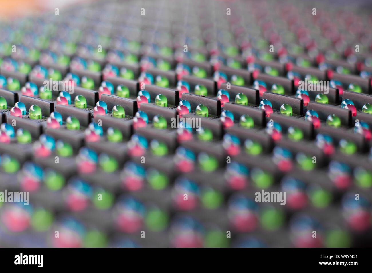 LED lamps in electronics. Background LED screen. Pattern LED screen ...